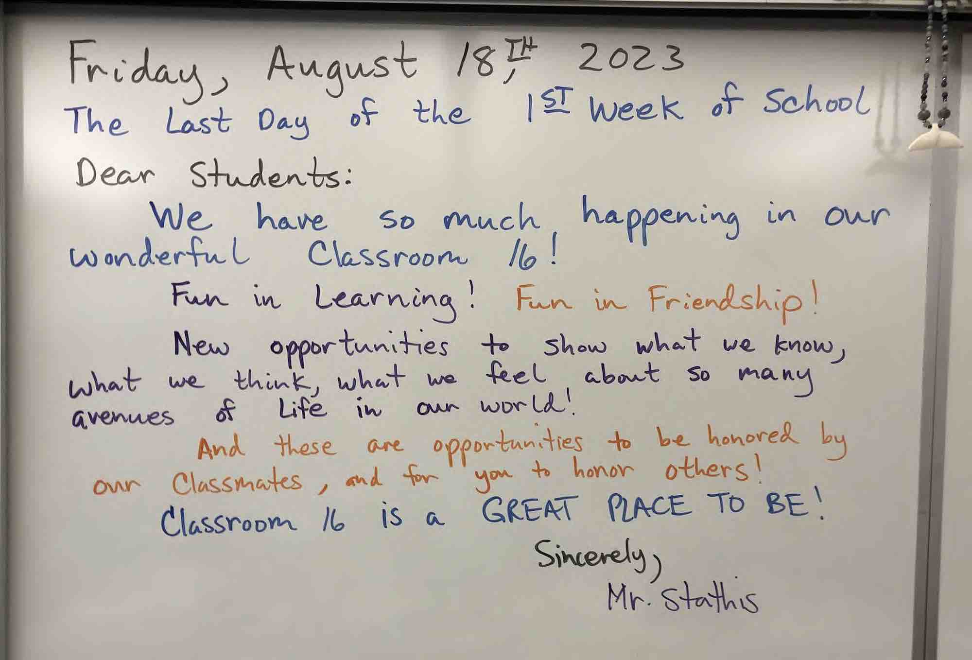 Morning Messages Main Page